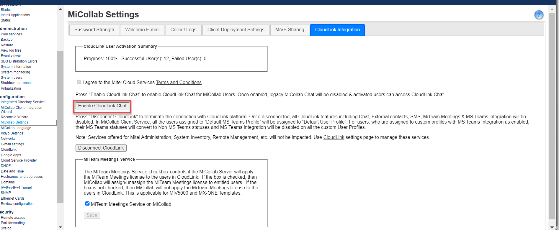 CloudLink Integration